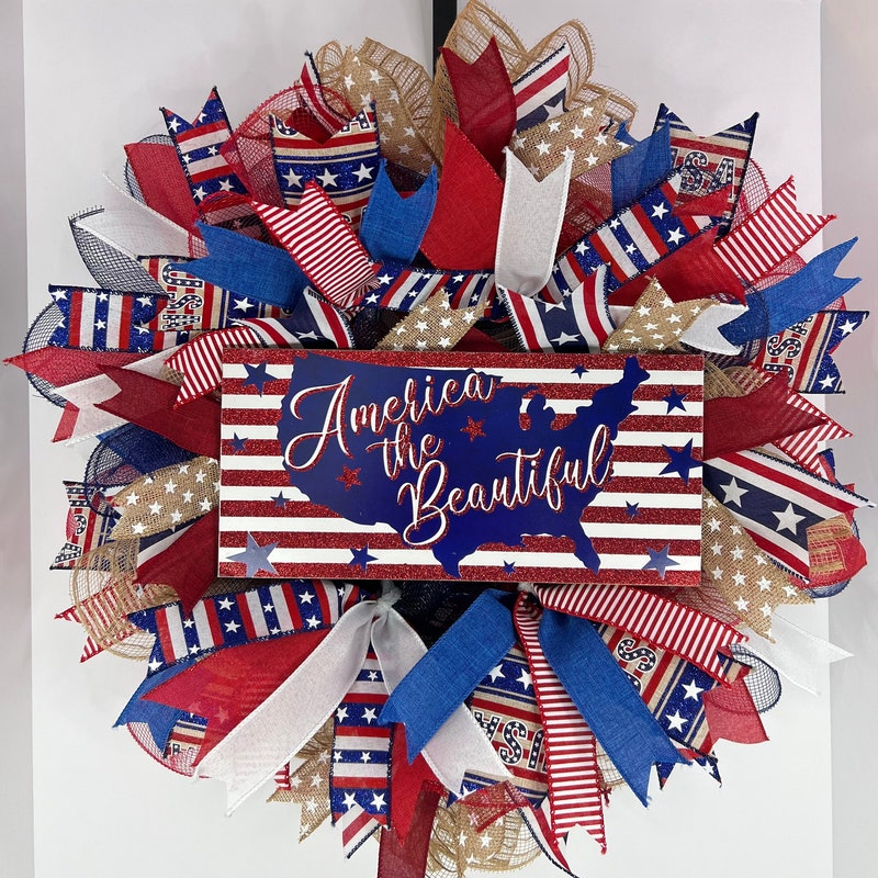 Labor Day Wreath - Etsy