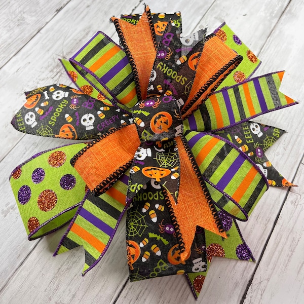 Halloween Wreath Bow - Etsy