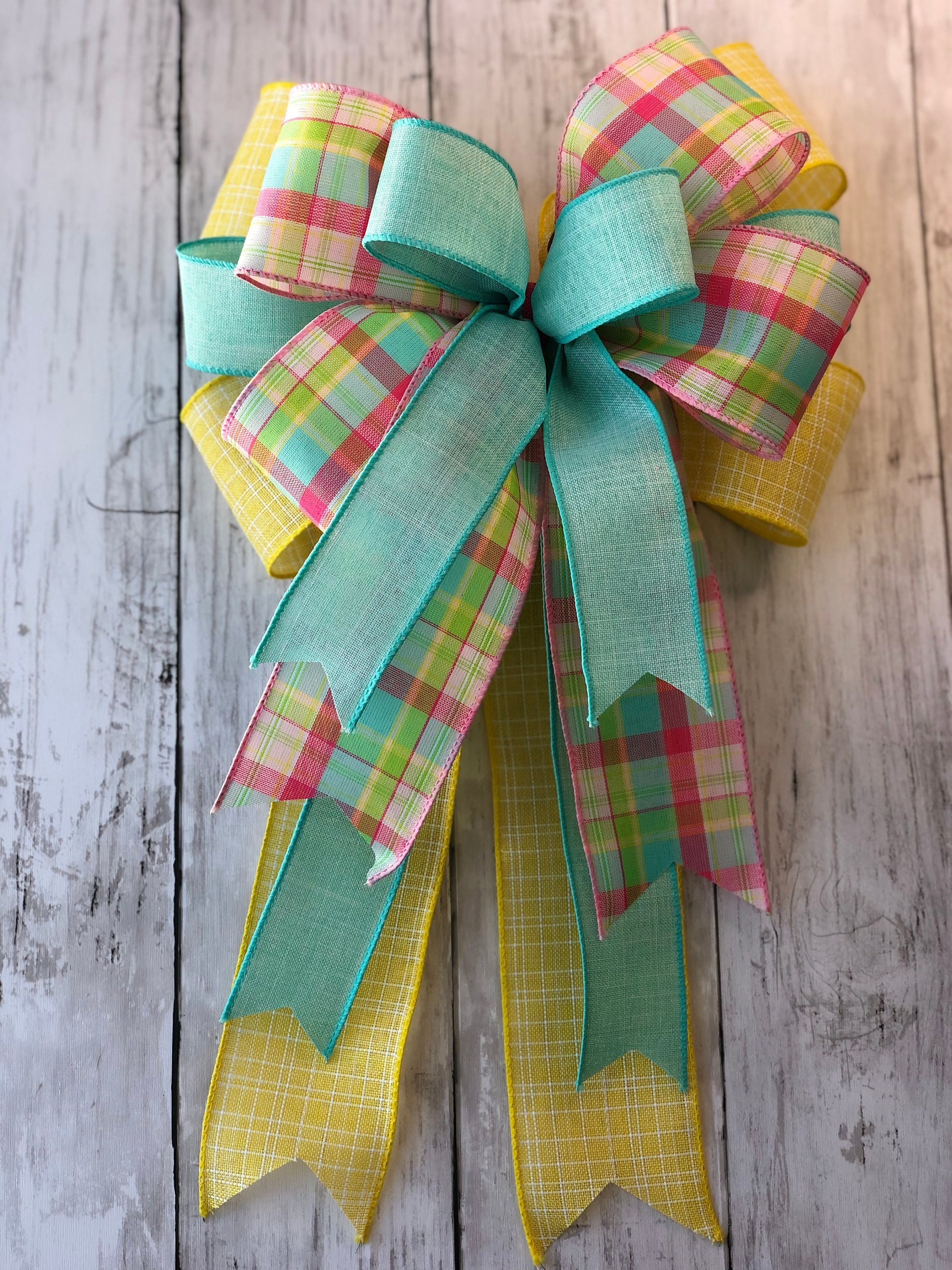 Spring Wreath Bow Spring Bows for Wreaths Easter Basket Bow - Etsy