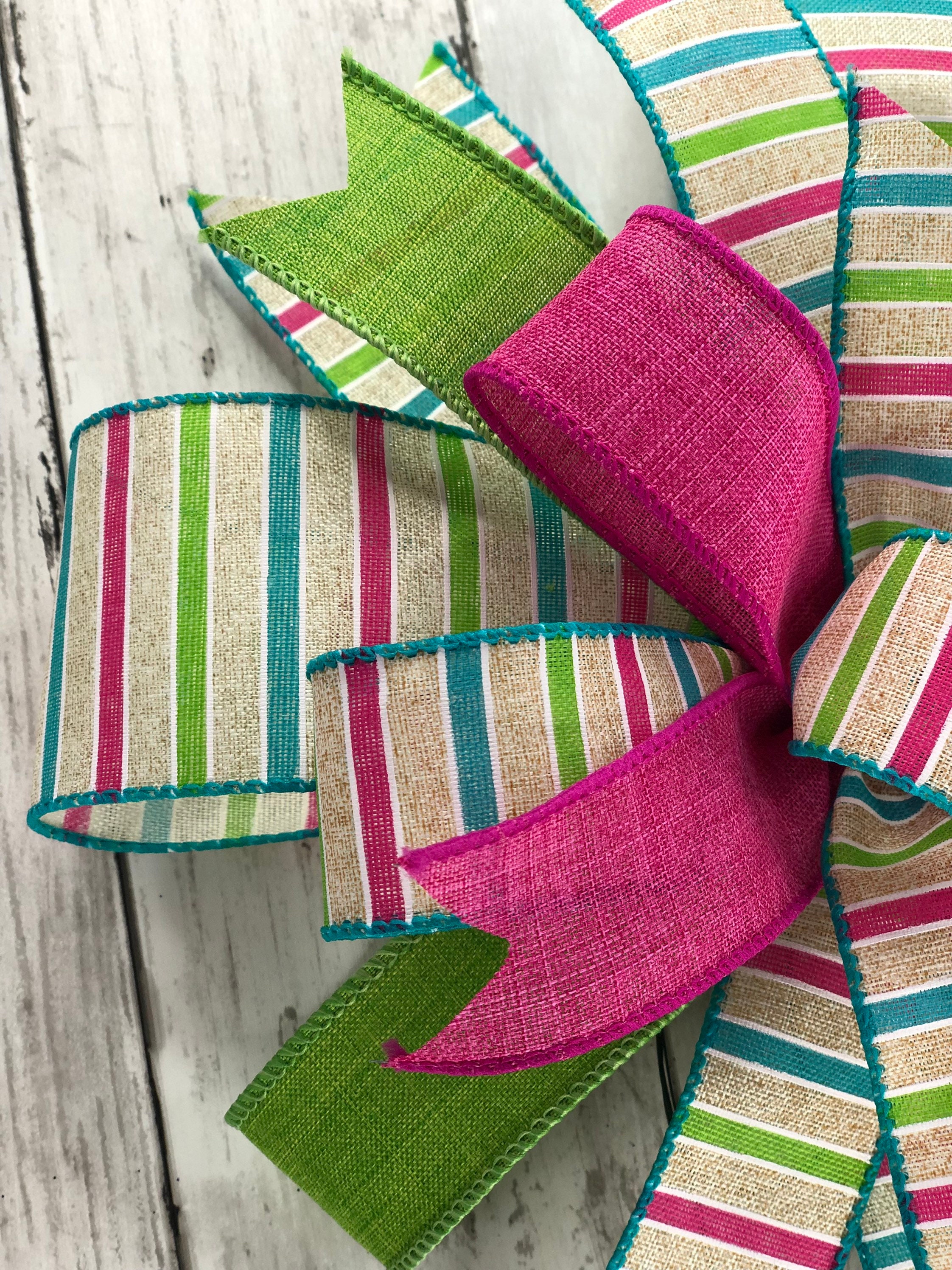 Summer Wreath Bow, Summer Bow, Summer Swag Bow, Summer Lantern Bow ...