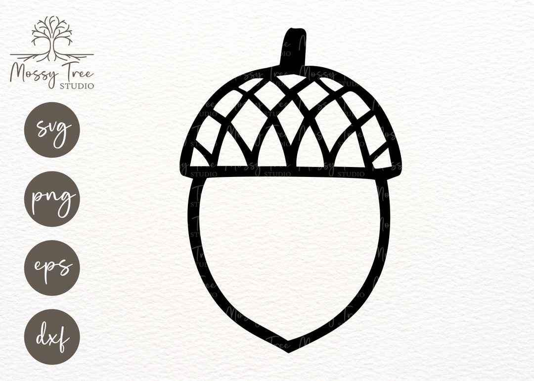 Acorn SVG | Acorn Outline SVG | Oak Tree Acorn Shape PNG | Nature Svg ...
