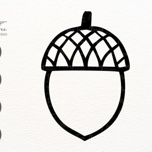 Acorn SVG | Acorn Outline SVG | Oak Tree Acorn Shape PNG | Nature Svg ...