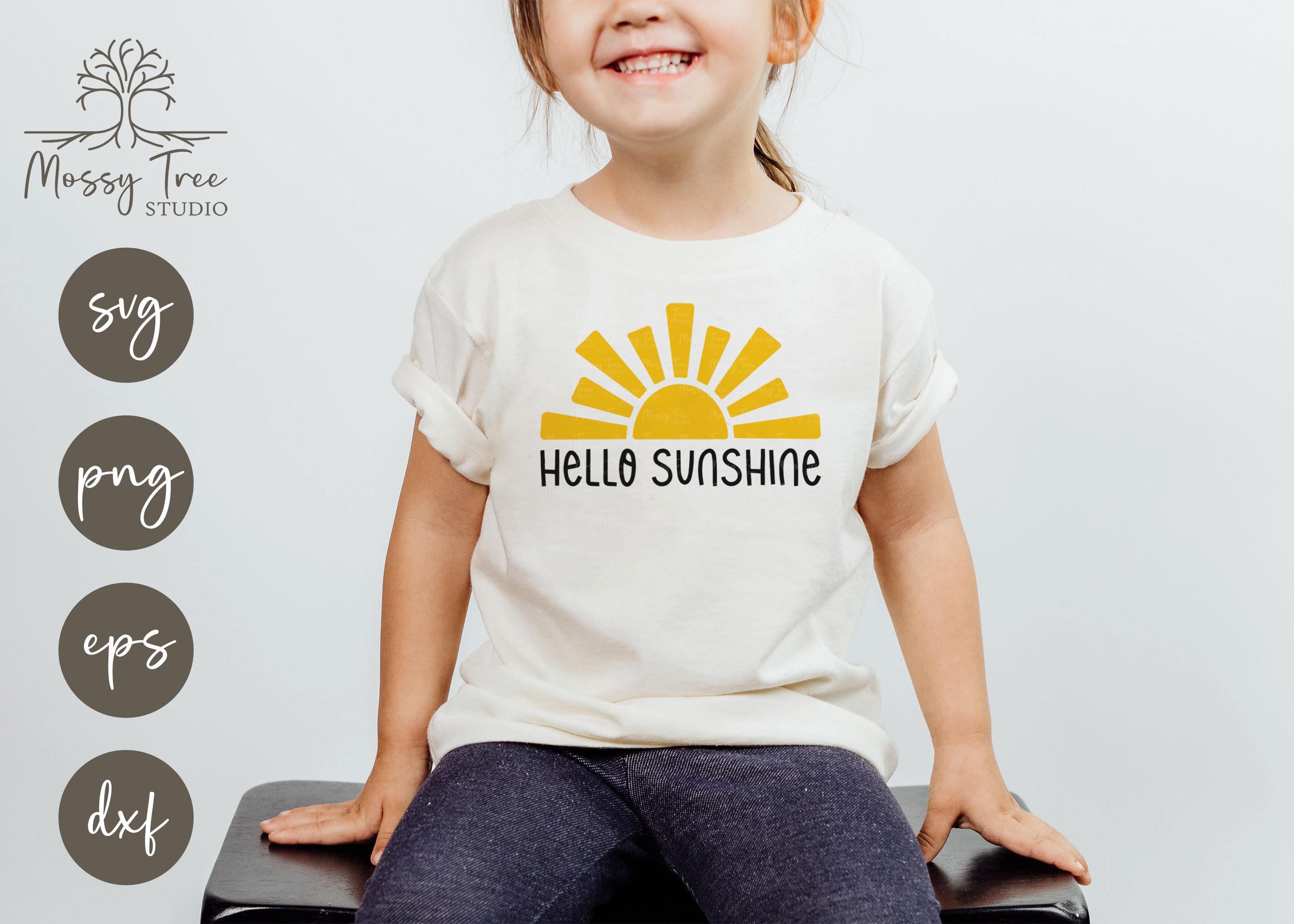 Retro Hello Sunshine SVG | Retro Sun SVG | Kids Tshirt Design | Kids ...