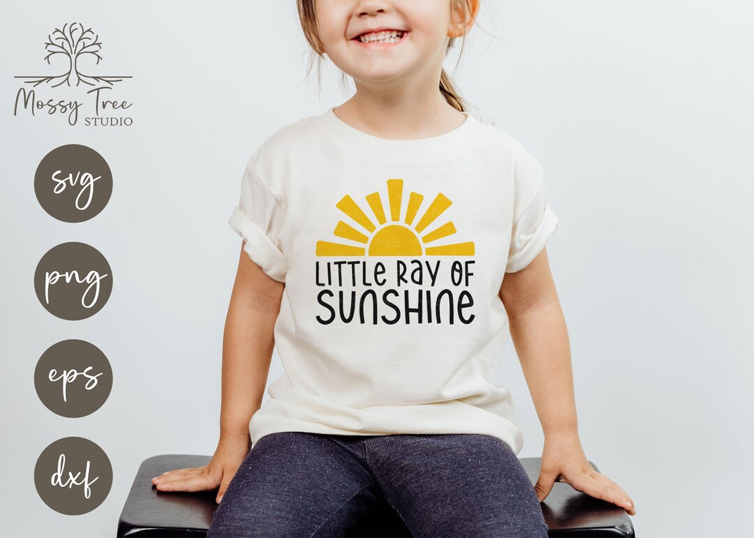 Retro Little Ray of Sunshine SVG | Retro Sun SVG | Kids Tshirt Design ...