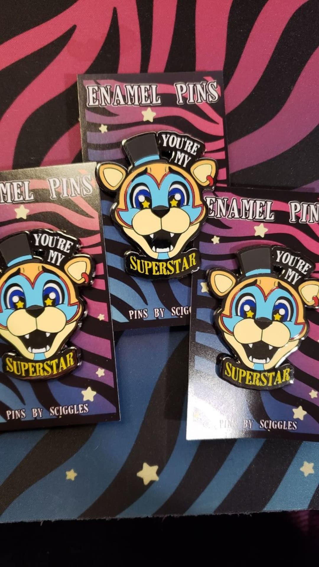Glamrock Freddy Enamel Pin FNAF - Etsy