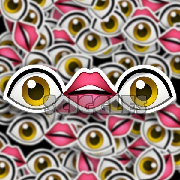 Eyes Sticker - Etsy