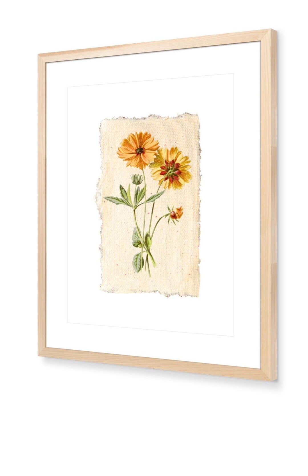 Daisy Print Digital Art – Daisy and Floral Printable for Instant ...