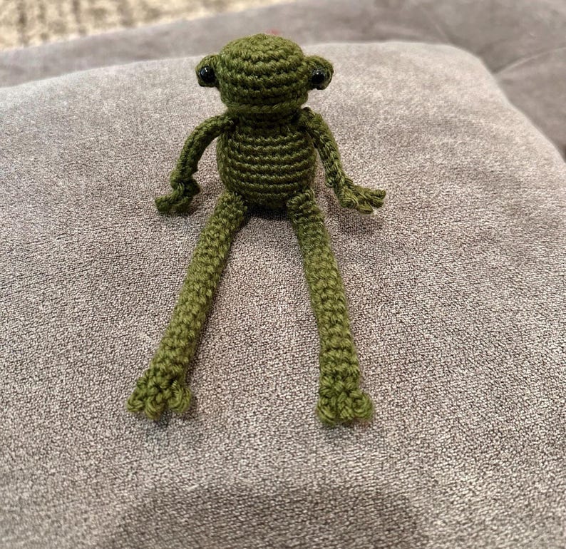 Crochet Frog Pattern PDF | Amigurumi Frog Plush Tutorial | Cute Frog ...