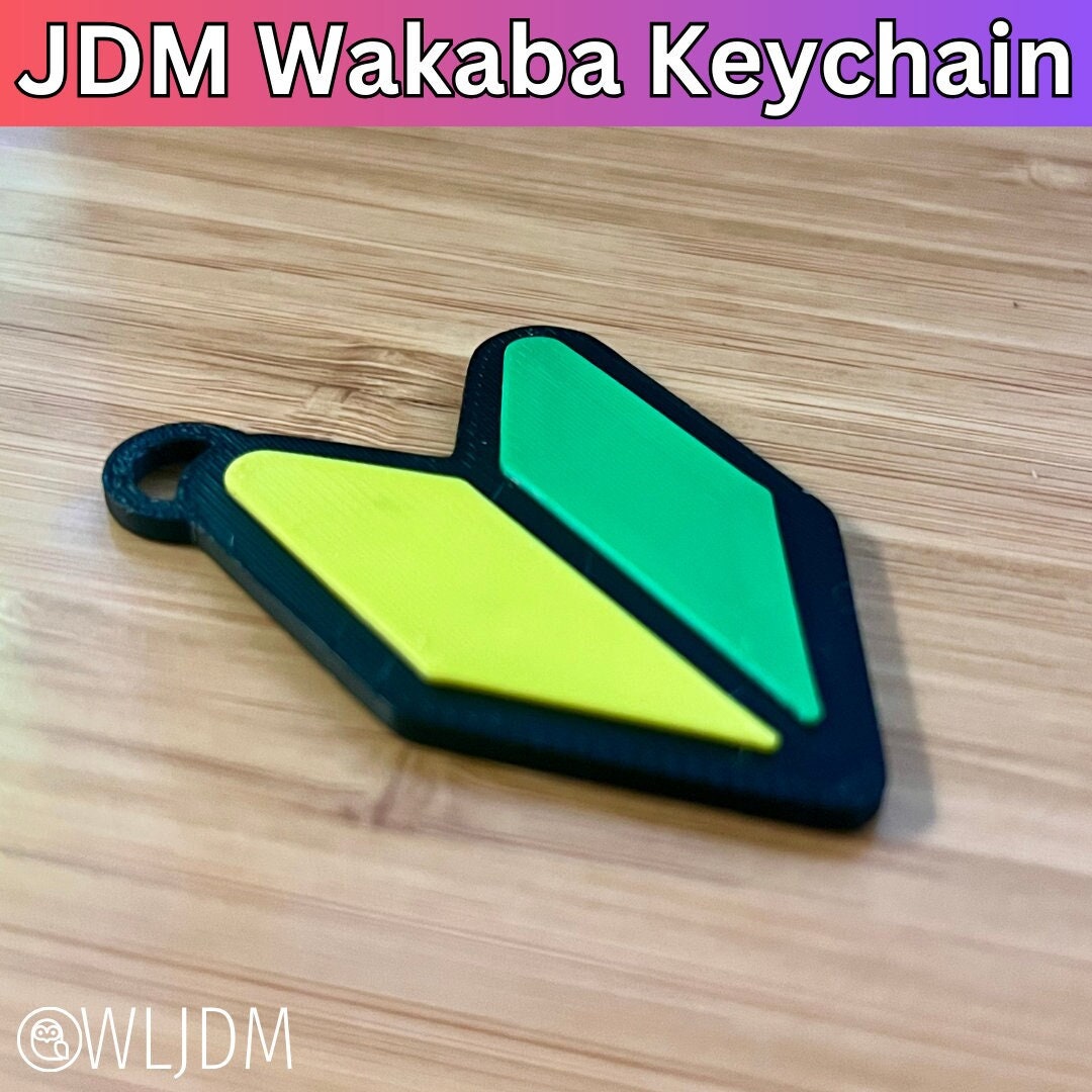 JDM Wakaba Keychain | Shoshinsha Mark | 初心者マーク | 若葉マーク - Etsy