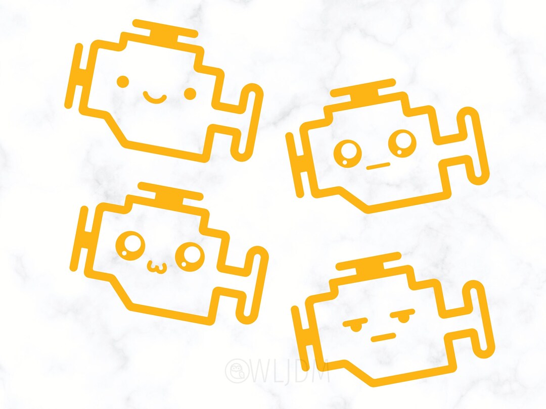Check Engine Face Emoji Decal! | Multiple Styles and Colors Available ...