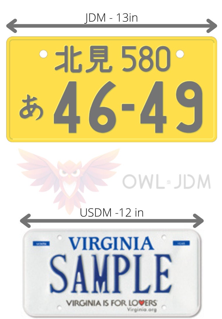 JDM to USDM License Plate Adapter - Etsy