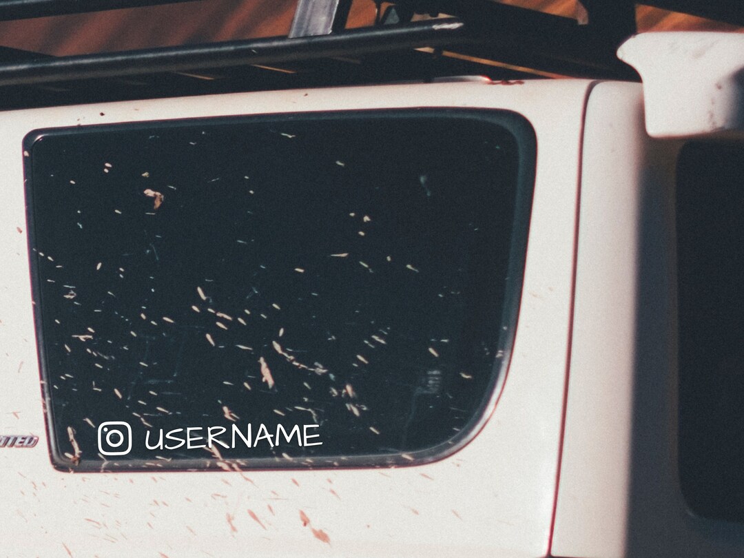 Custom Instagram Name Vinyl Decal - Holographic - Multiple Styles ...