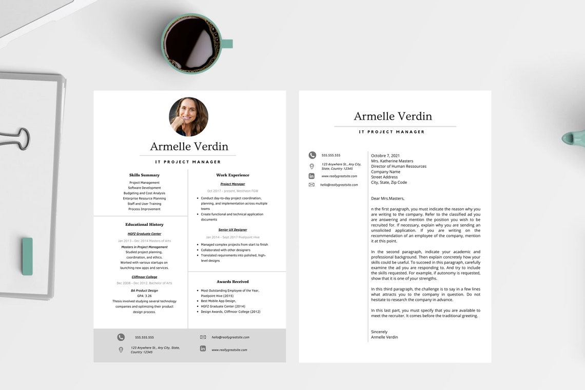 CV Template Word | Professional and Simple Resume | CV Design| Nursing ...