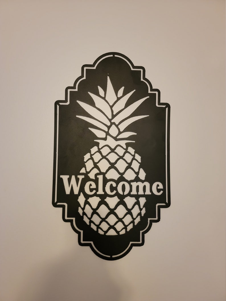 Pineapple Welcome Sign - Etsy