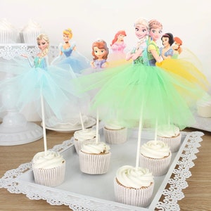 Princess Cupcake Topper Cake Topper Party Decoration Girl Birthday ...