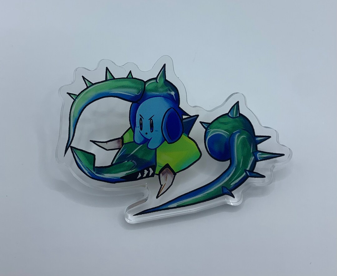 Air Ride Blue + Hydra Acrylic Pin - Etsy