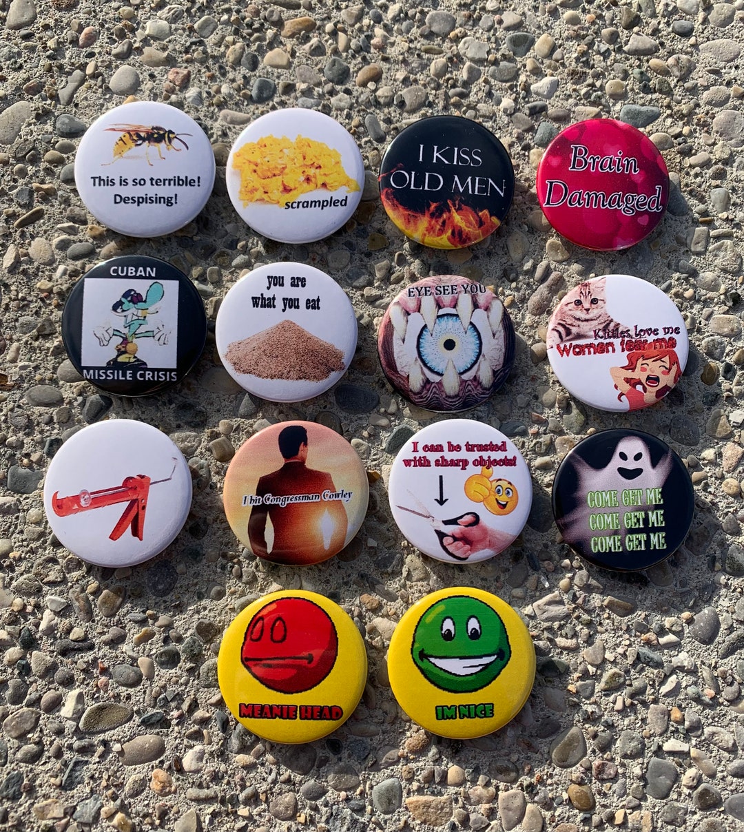 Assorted Meme Buttons (1.25in) - Etsy