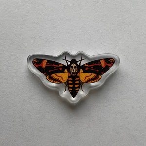 Death's-head Moth Acrylic Pin (the Silence of the Lambs) - Etsy