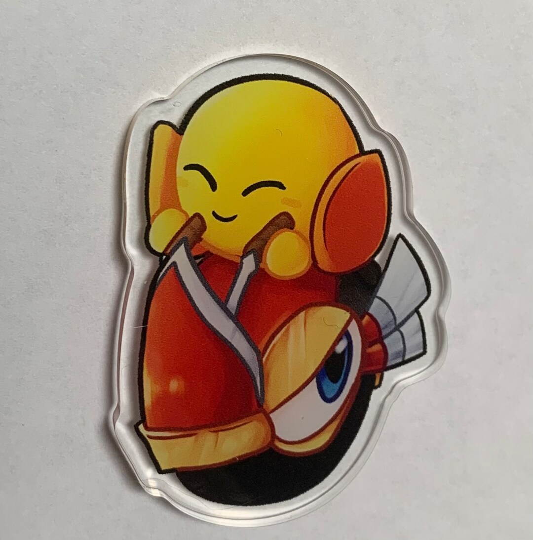 Kirby Air Ride Yellow Wheelie Bike Acrylic Pin - Etsy
