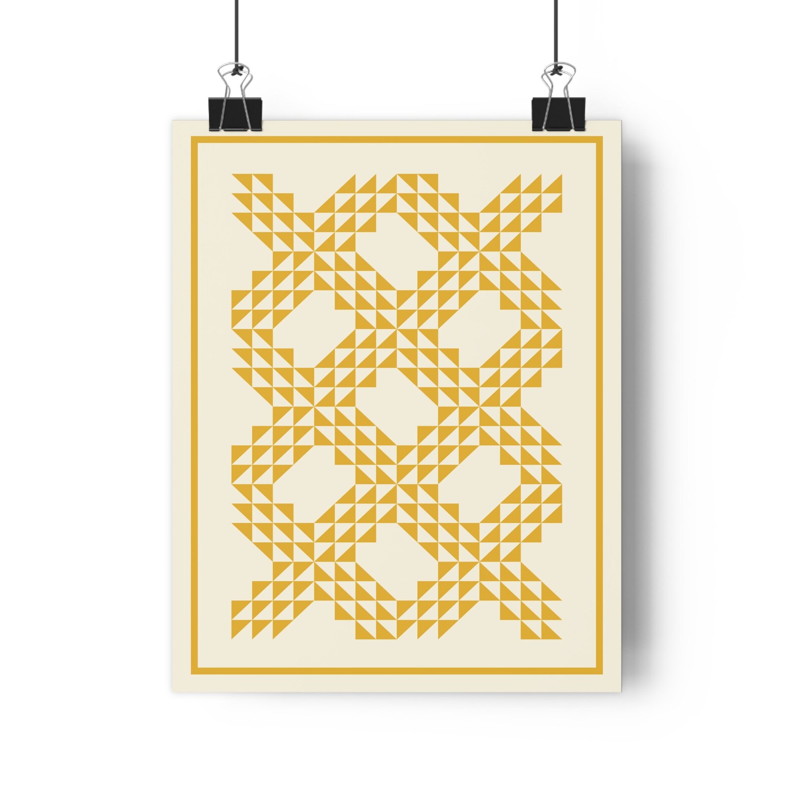 Mustard Quilt Top Art Print - Etsy