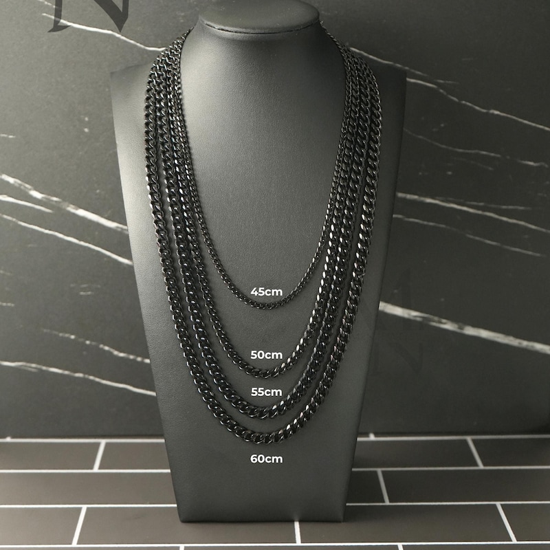 Collier cubain gourmette pour homme acier inoxydable 7 - Etsy Canada