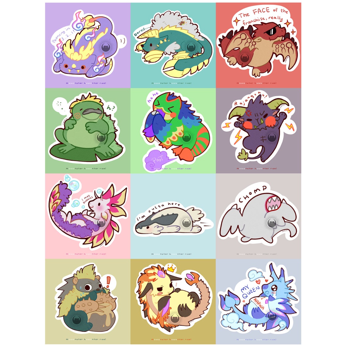 Monster Hunter Rise Stickers - Etsy