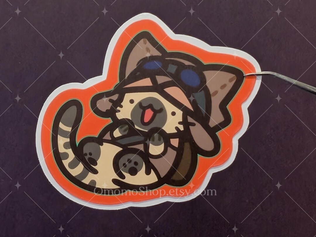 Palico Vinyl Sticker | Monster Hunter - Etsy