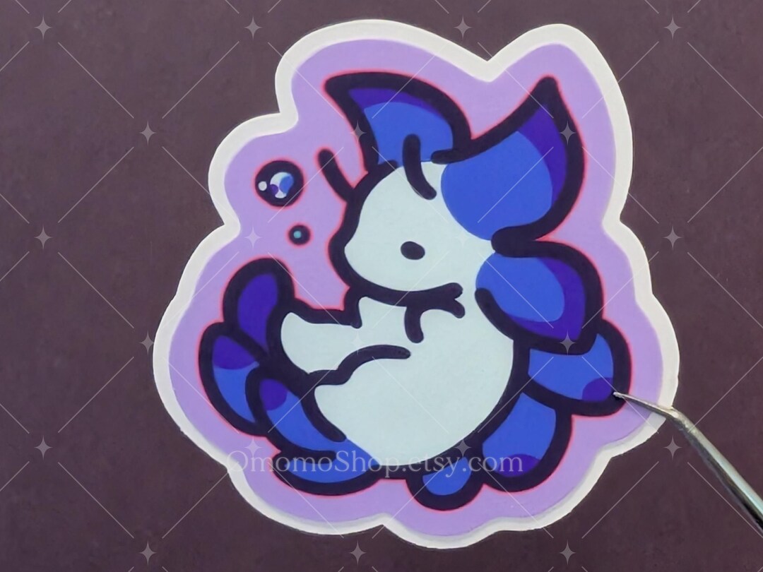 Violet Mizutsune Vinyl Sticker | Monster Hunter - Etsy