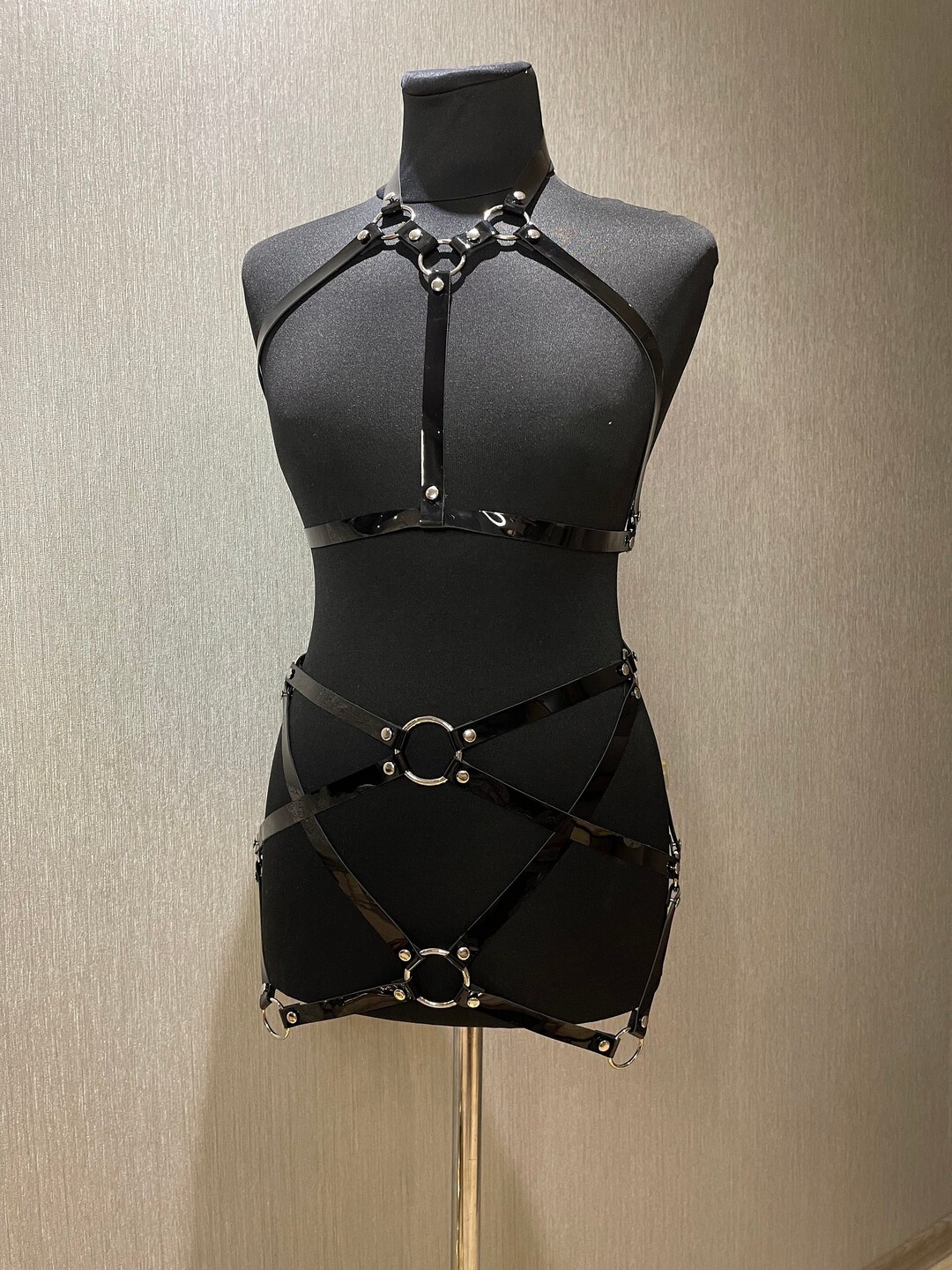 Genuine Leather Harness, Rave Harness, Leather Lingerie, Sexy Costume ...