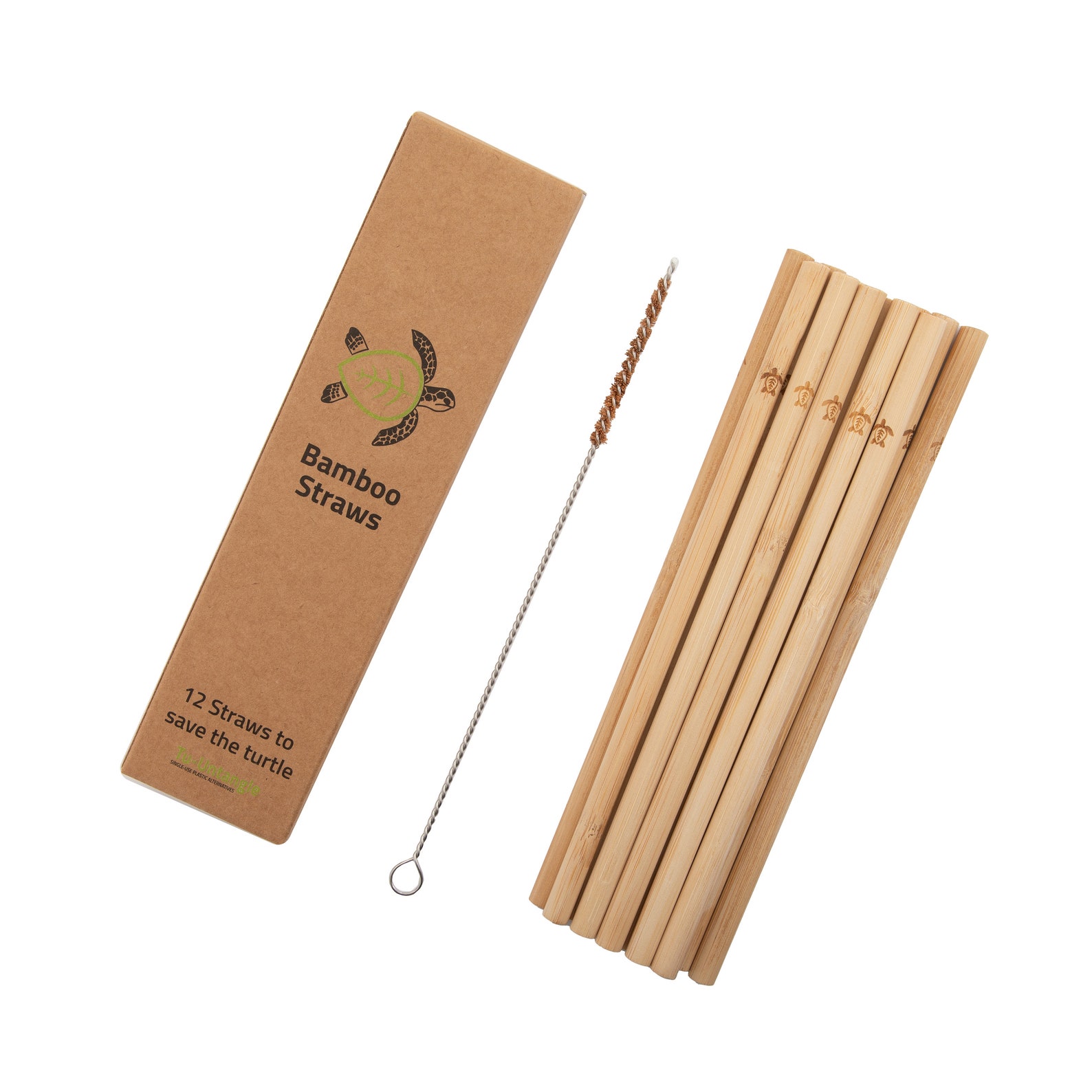 12 Bamboo Straws | Reusable & Eco-friendly Drinking Straws | Plastic ...
