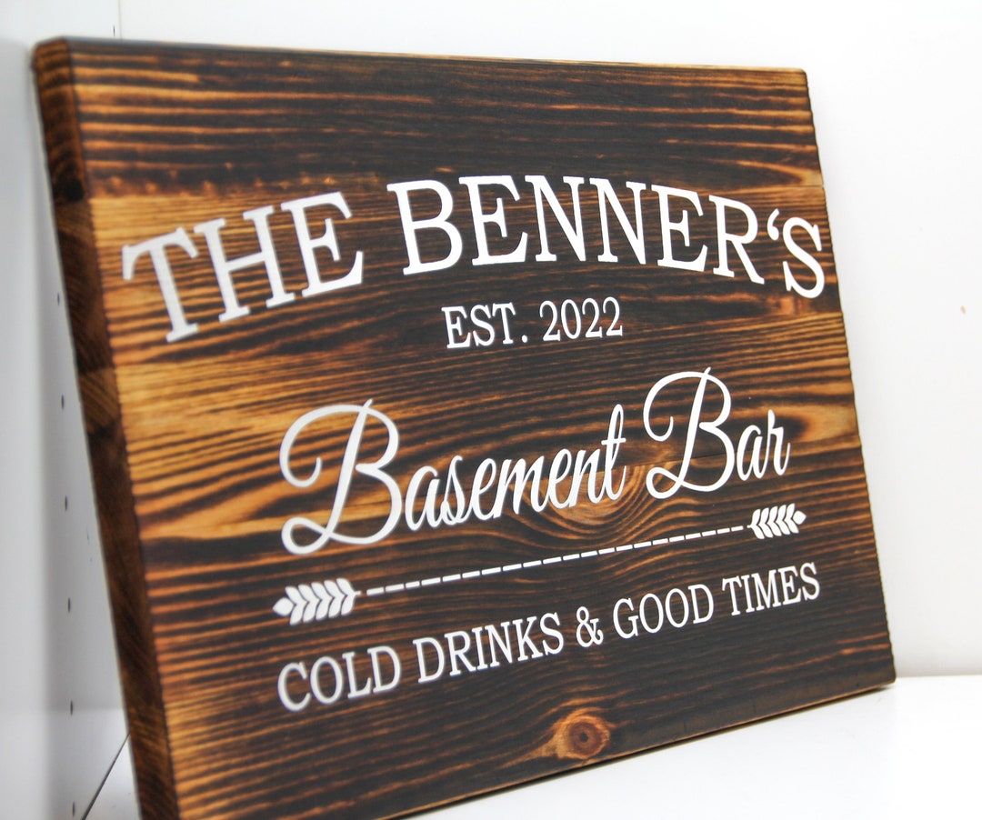 Personalized Wooden Sign I Home Bar / Bar I Desired Text I Bar Sign I ...