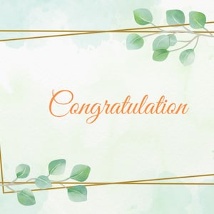 Congratulations Card Digital Download Card Printable Card - Etsy