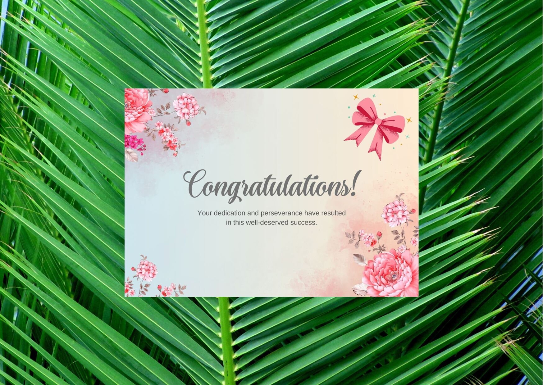 Congratulation Card, Printable Congratulation Card, Digital Download ...