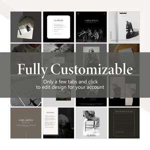 3in1 40 Classy Bold Instagram Canva Templates Instagram Post Templates ...