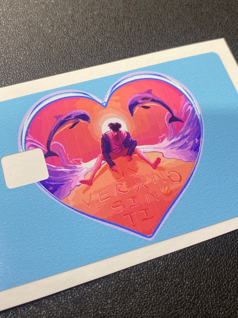 Bad Bunny Sticker Heart & Dolphins - Etsy