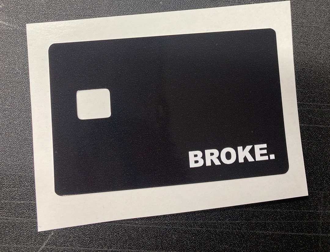 Broke Sticker - Etsy