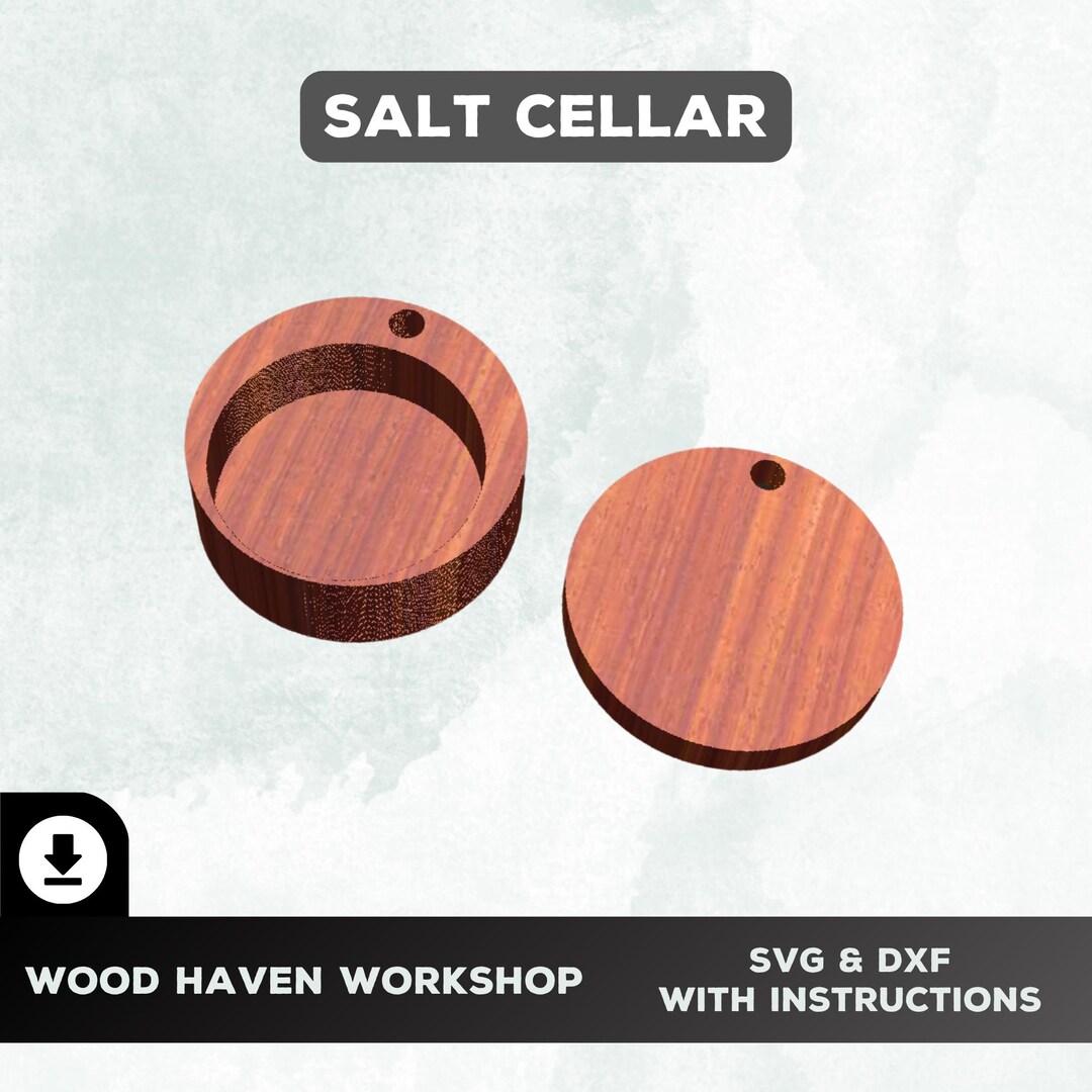 Salt Cellar CNC | Digital Download | SVG/DXF W/ Instructions | Vectric ...