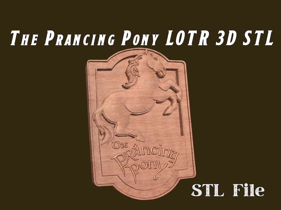 The Prancing Pony Sign | 3D/STL File | Lotr/fantasy/tavern and Inn | 3D ...