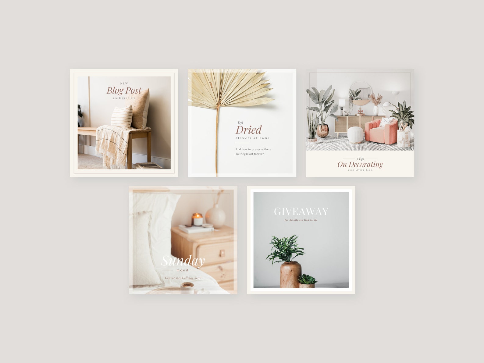 15 Instagram Posts Canva Template Instagram Post Cover - Etsy