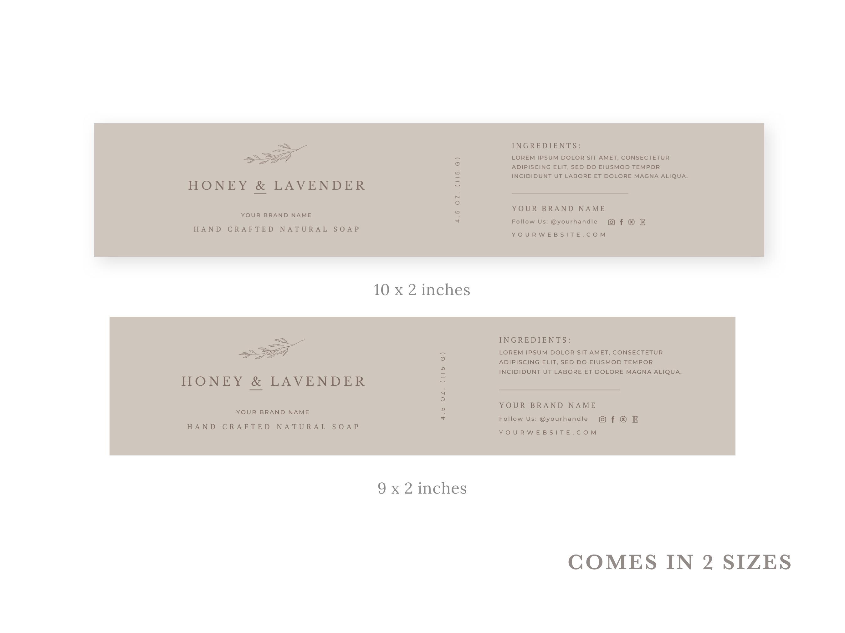 DYI Custom Soap Brand Label Template | Canva Editable & Printable ...