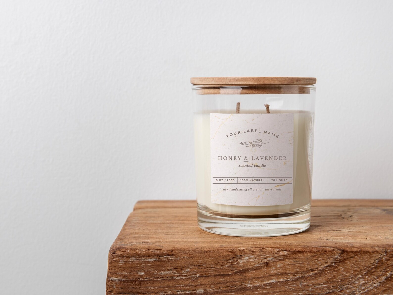 DYI Custom Candle Brand Label Template | Canva Editable & Printable ...
