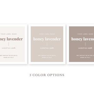 DYI Custom Candle Brand Label Template | Canva Editable & Printable ...