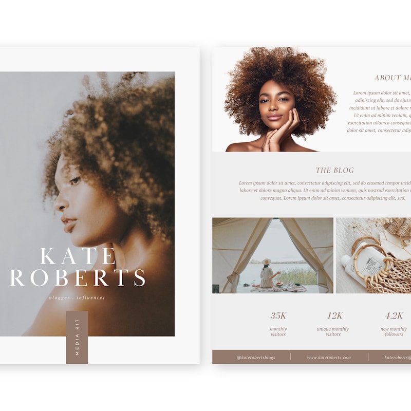 Travel Blogger Media Kit - Etsy