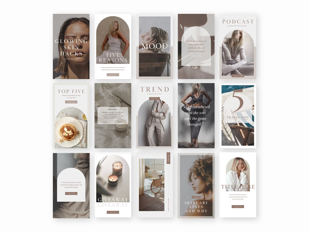 15 Instagram Influencer Reels Canva Template | Blogger Instagram Reel ...
