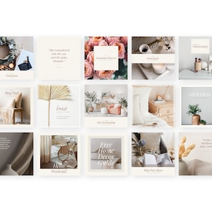 15 Instagram Posts Canva Template | Instagram Post Cover | Instagram ...