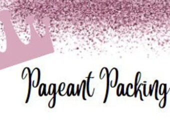 CUSTOM Pageant Packing Checklist (miss USA, Miss America, IAM) - Etsy