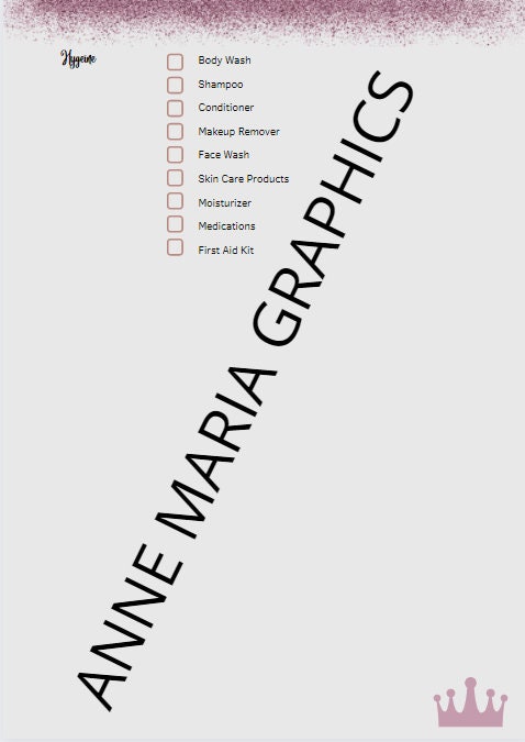 Pageant Packing Checklist miss USA, Miss America, IAM - Etsy