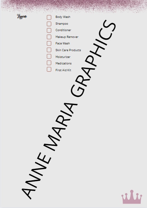 CUSTOM Pageant Packing Checklist miss USA Miss America IAM - Etsy