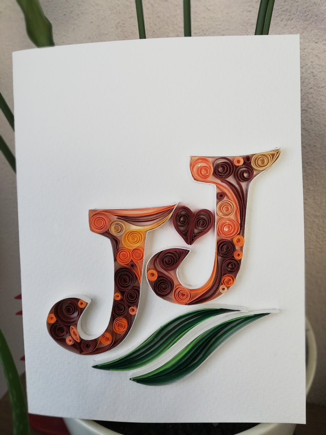 JJ LETTER JJ - Etsy