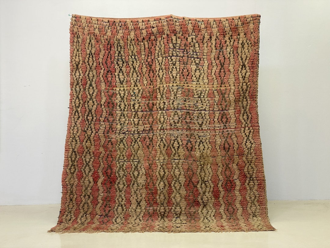 Rug for Living Room 6.9x5.9 Ft-old Berber Rug-fabulous Vintage Carpet ...